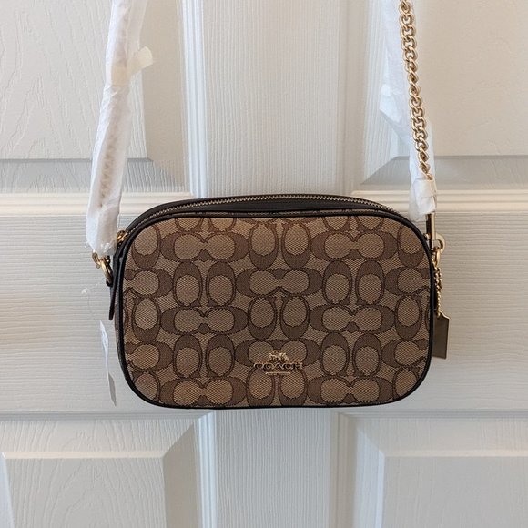 Coach | Bags | Coach Isla Chain Crossbody In Signature Jacquard In ...